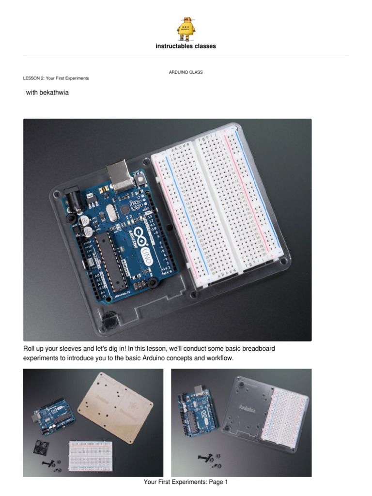 Your-First-Experiments Blink Circuit | PDF | Arduino | Electrical Connector