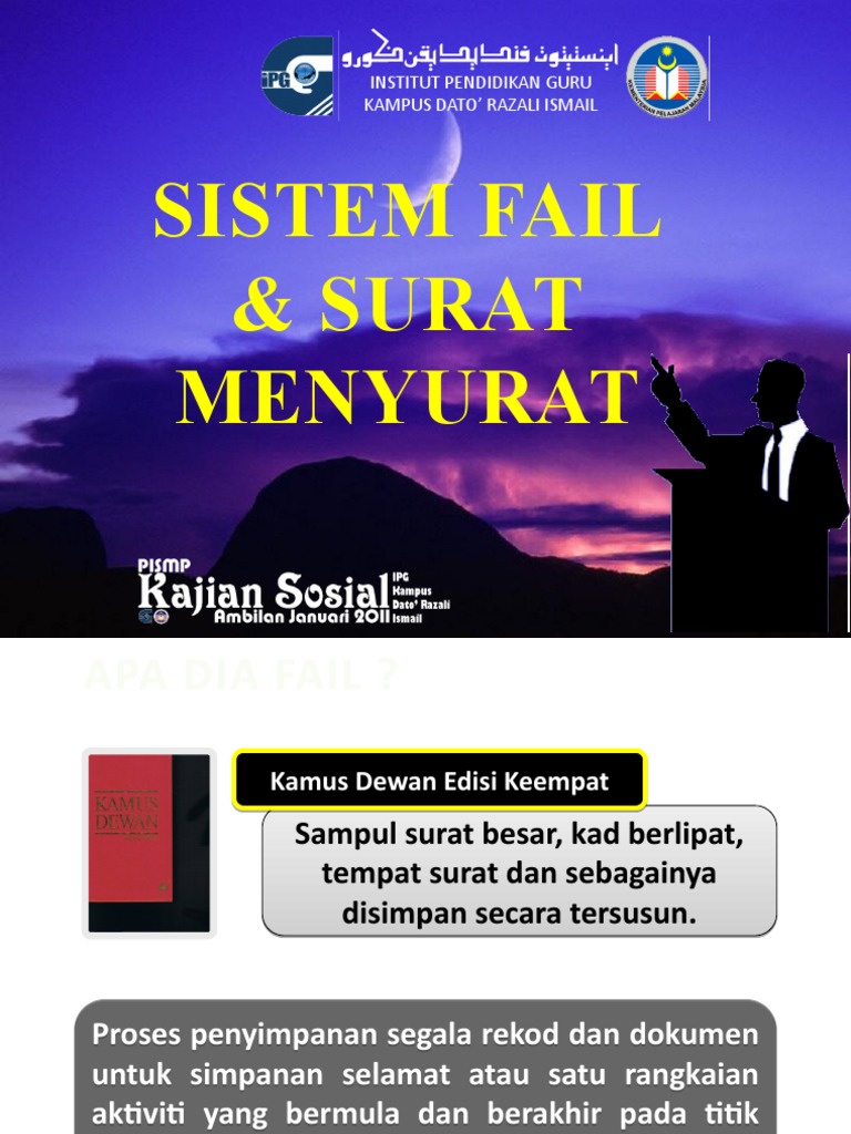Sistem Fail & Surat Menyurat | PDF