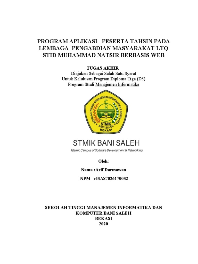 TA Arif Darmawan | PDF | Komputer