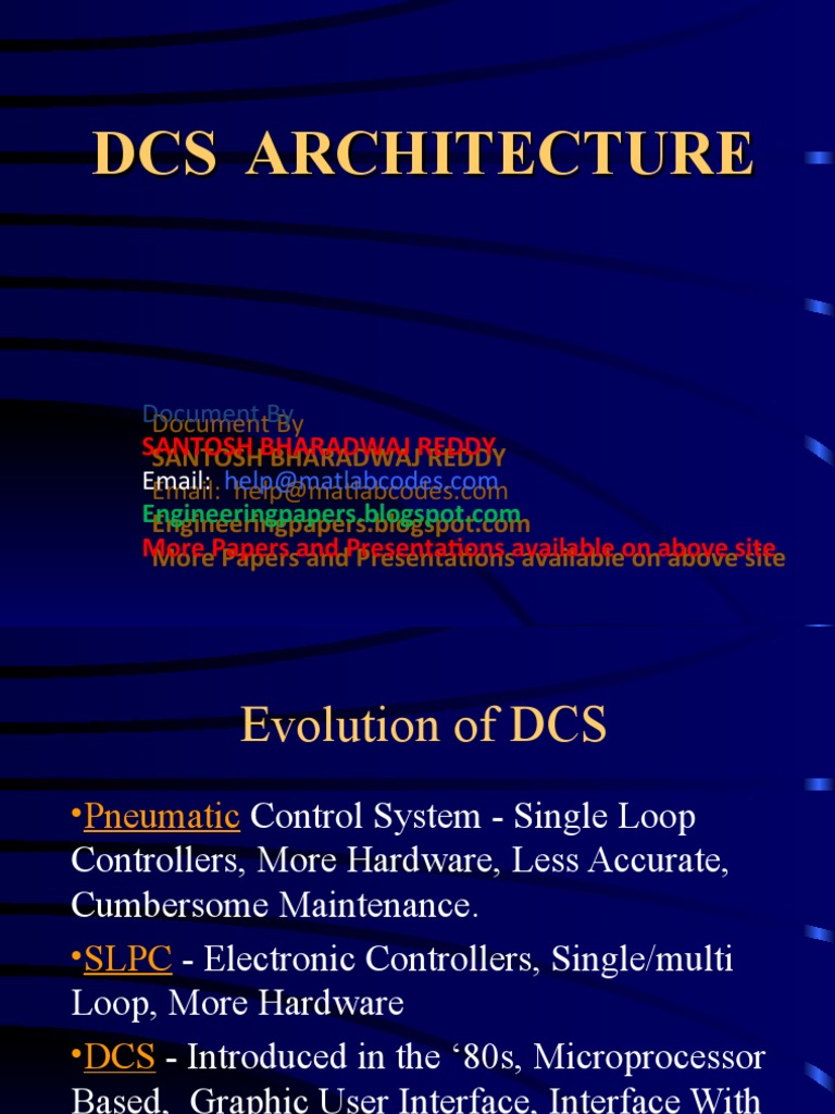 DCS Architecture | PDF