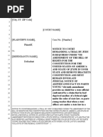 Notice To Vacate Order of Default | PDF | Default Judgment | Personal ...