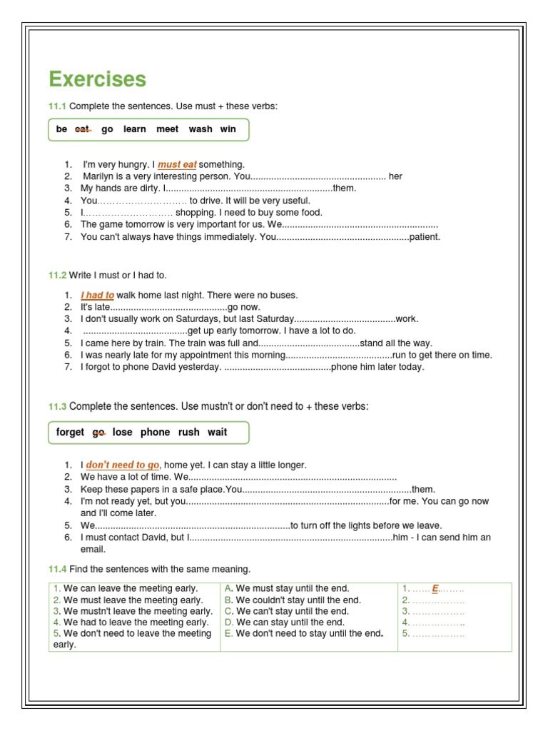 Exercises Unit 11 Starters PDF | PDF