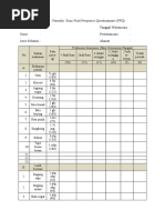 Formulir FFQ | PDF