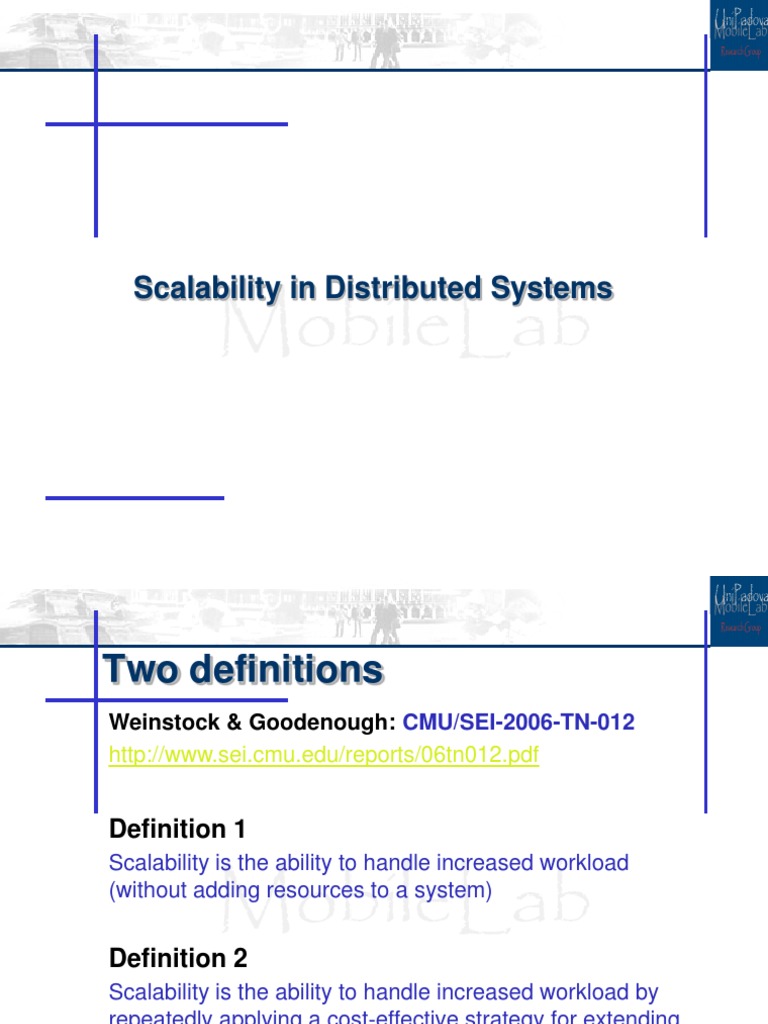 Scalability in Distributed Systems | PDF | Scalability | Digital Technology