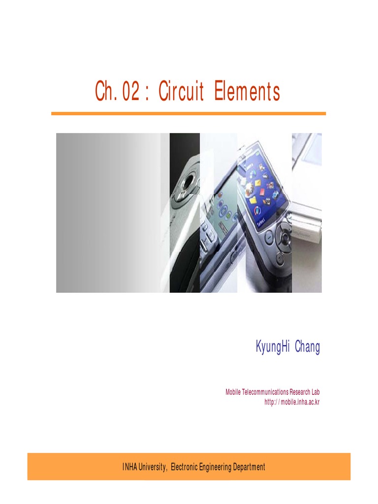 CH 02 Ci Iel Ch. 02: Circuit Elements: Kyunghi Chang | PDF | Electrical ...