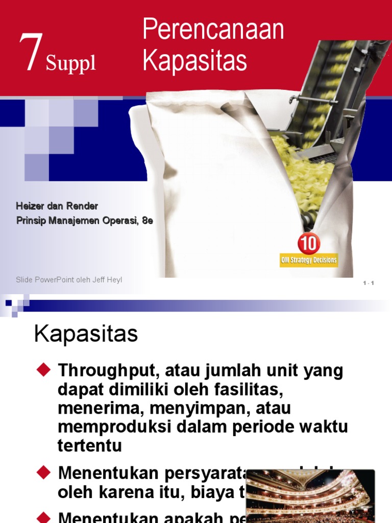 Capacity Planning Heizer Render - En.id | PDF