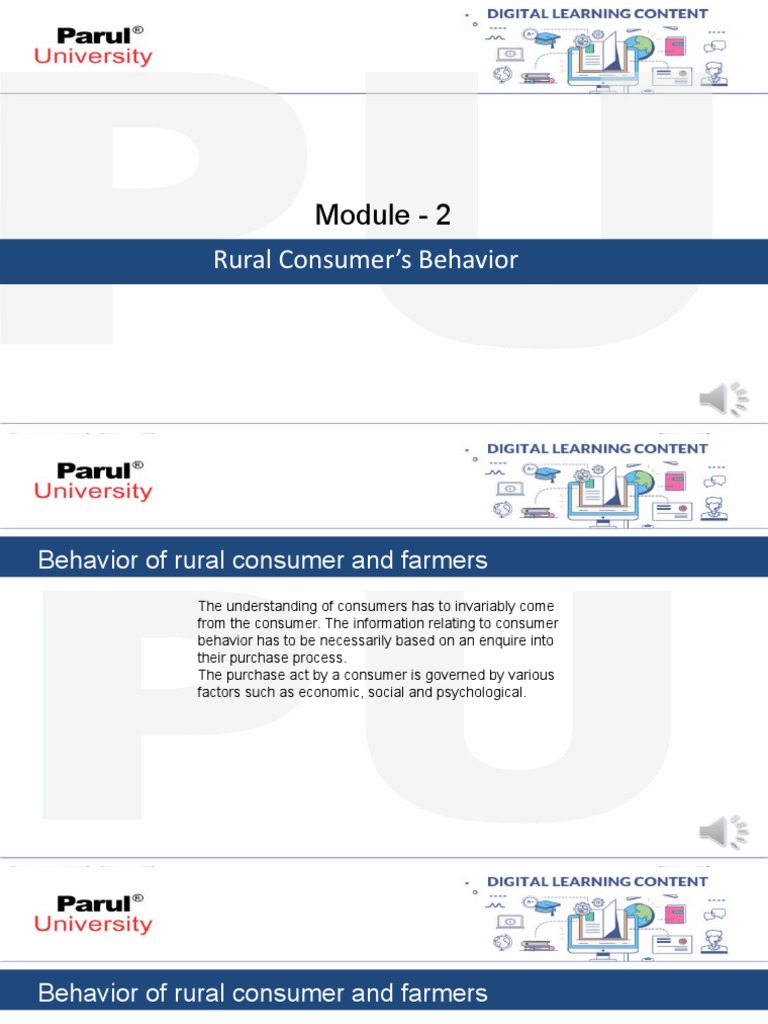 Rural Consumer's Behavior: Module - 2 | PDF | Customer Relationship ...