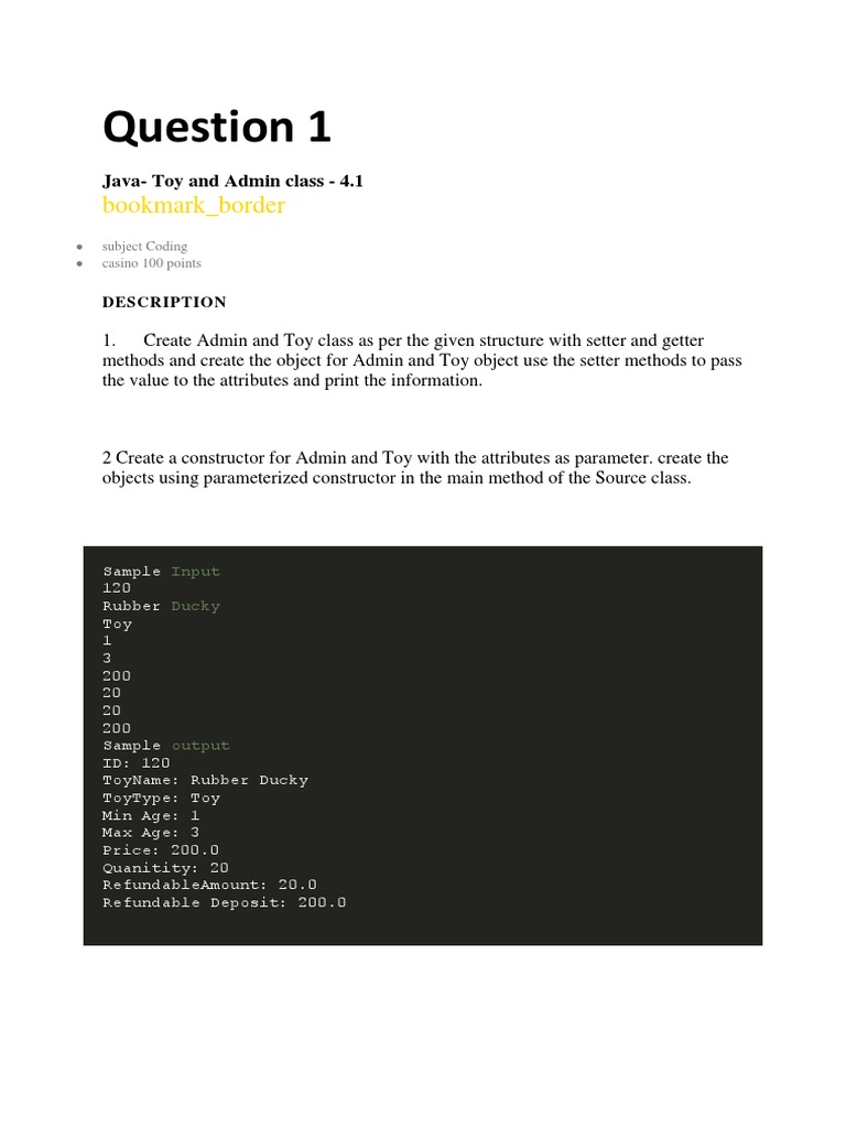 Java Questions Pdf Method Computer Programming Constructor Object Oriented Programming
