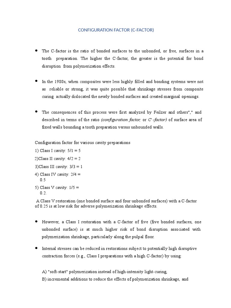 Understanding the Effects of Polymerization Shrinkage through the ...