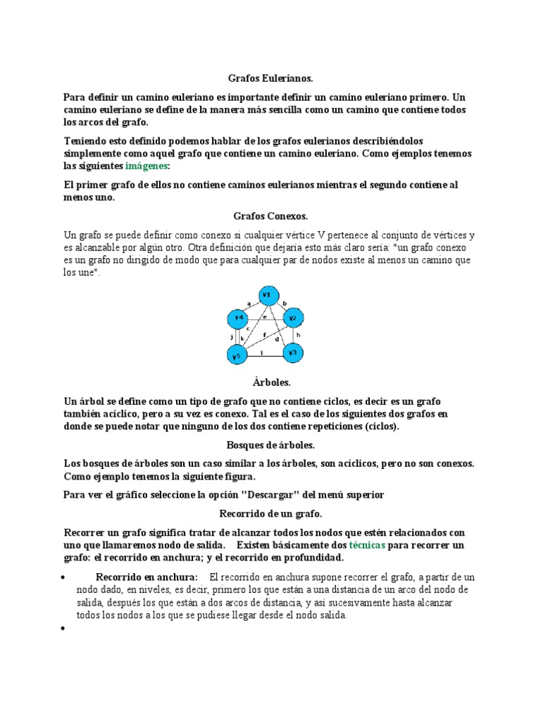 Grafos Eulerianos | PDF | Teoría de grafos | Matriz (Matemáticas)