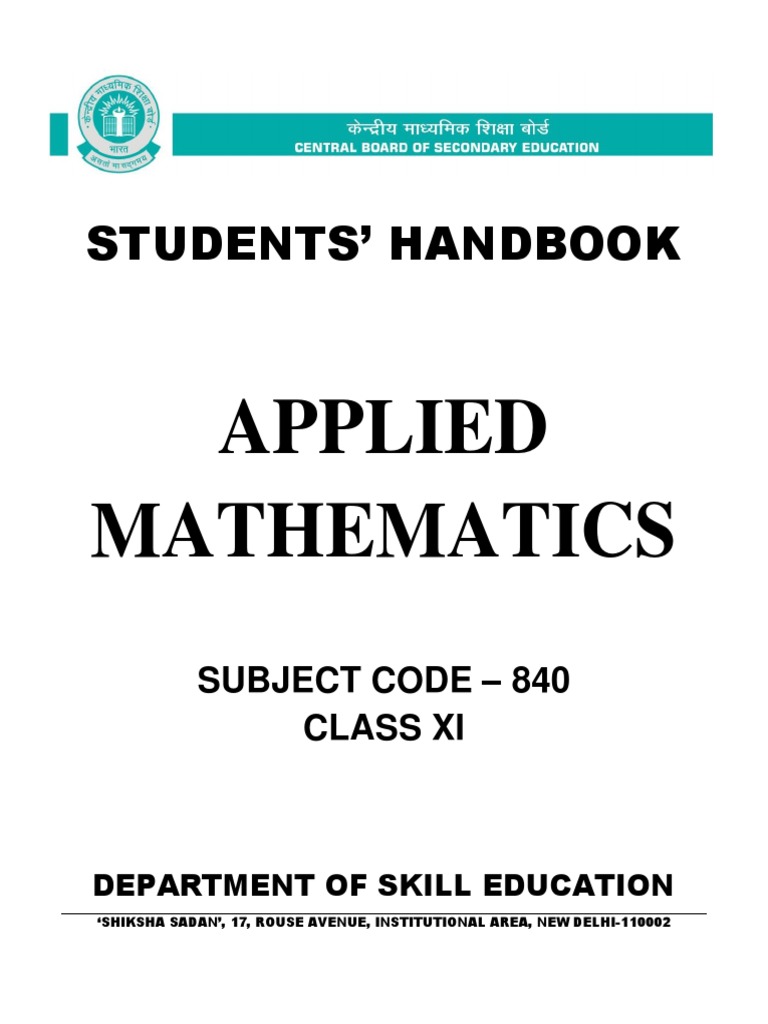 Applied Mathematics Curriculum Overview | PDF | Ratio | Logarithm