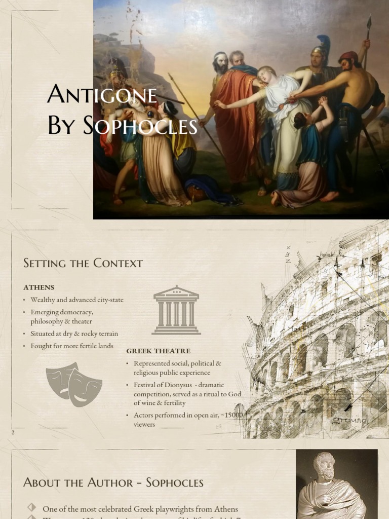 Antigone - Class Presentation PDF | PDF | Sophocles | Theban Mythology
