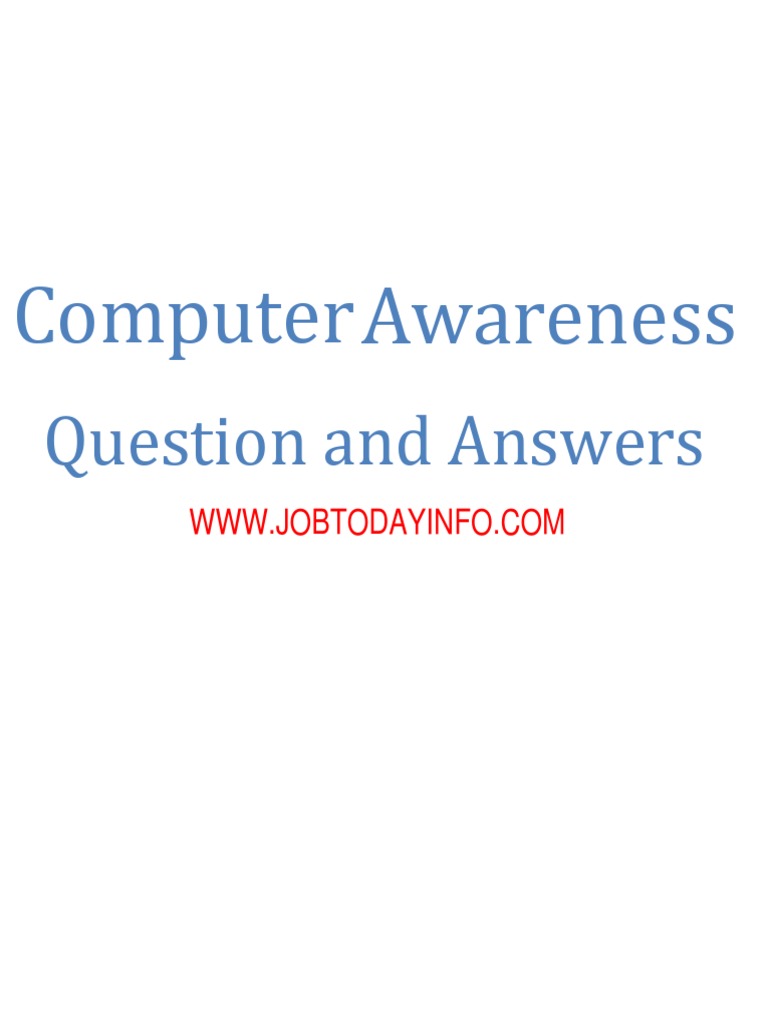 Computer Question Bank Jan 2017 | PDF | Osi Model | Ip Address