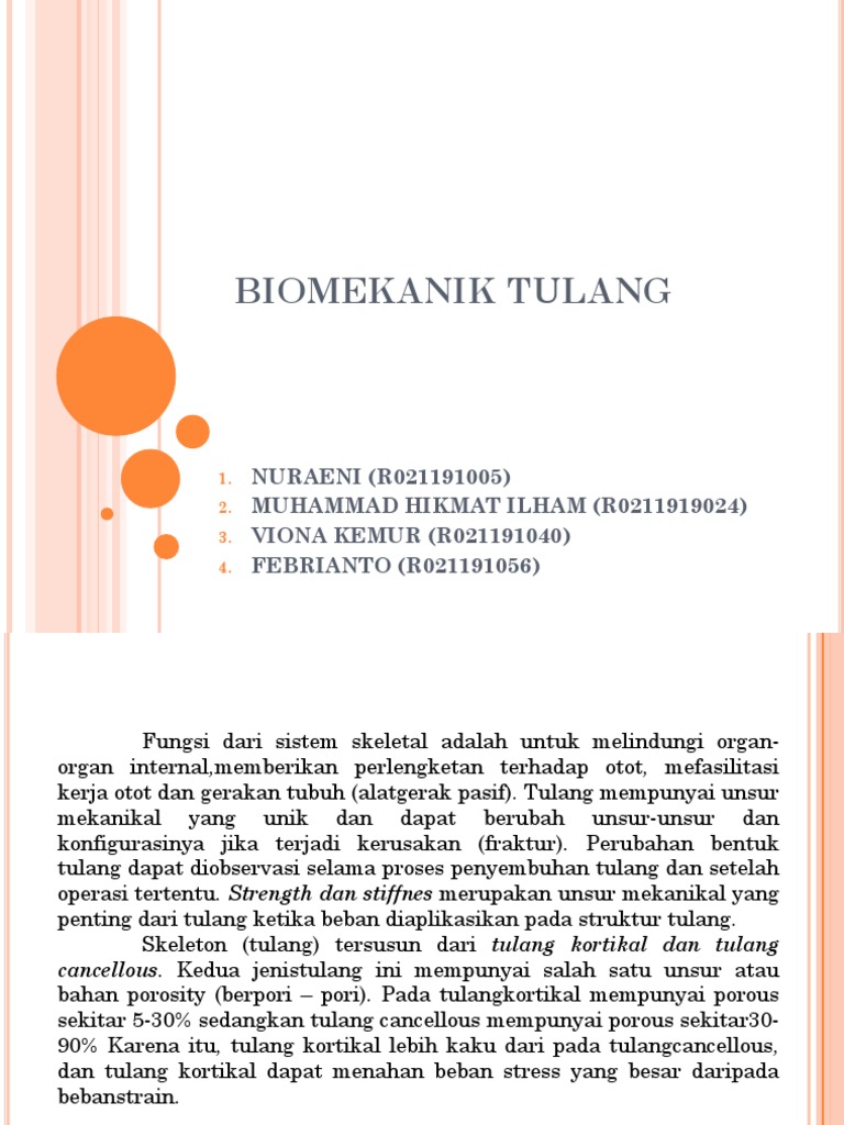 Biomekanik Tulang Pdf Pdf Sains Matematika