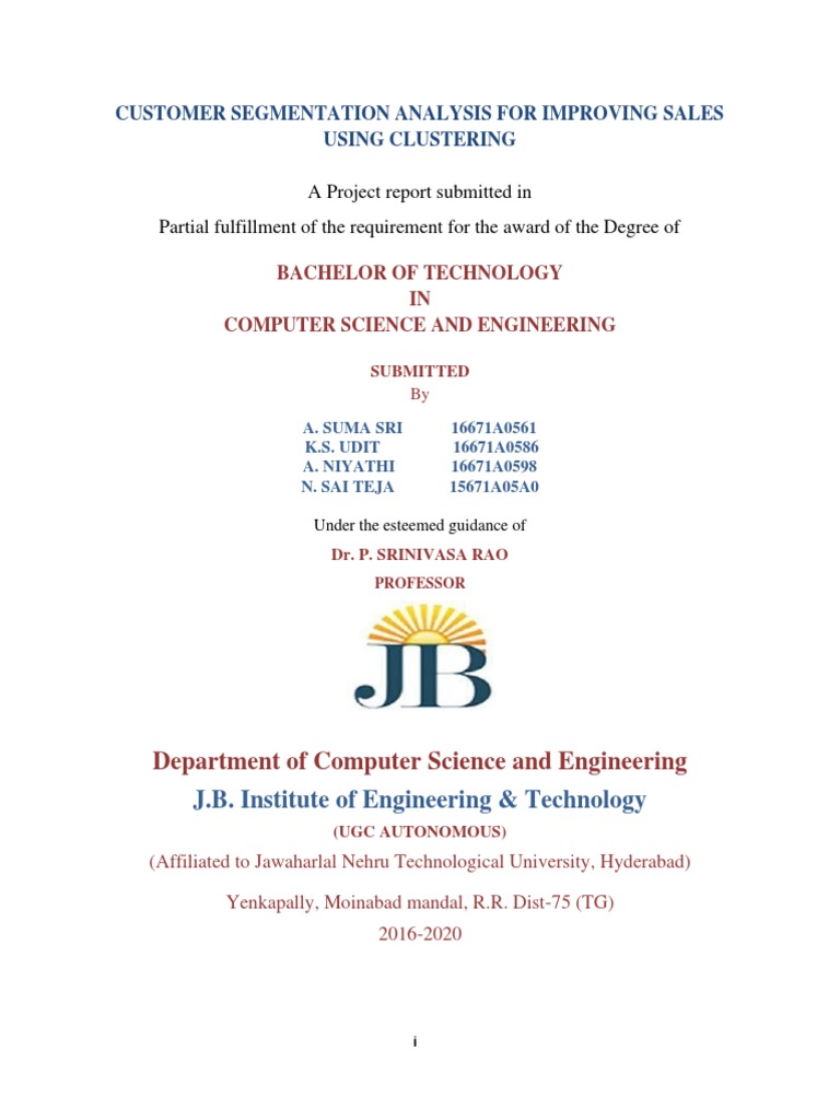 Customer Segmentation Analysis | PDF | Cluster Analysis | Market ...
