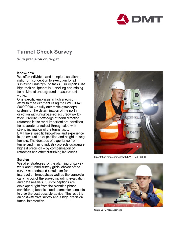 Tunnel Check Survey: With Precision On Target | Download Free PDF ...