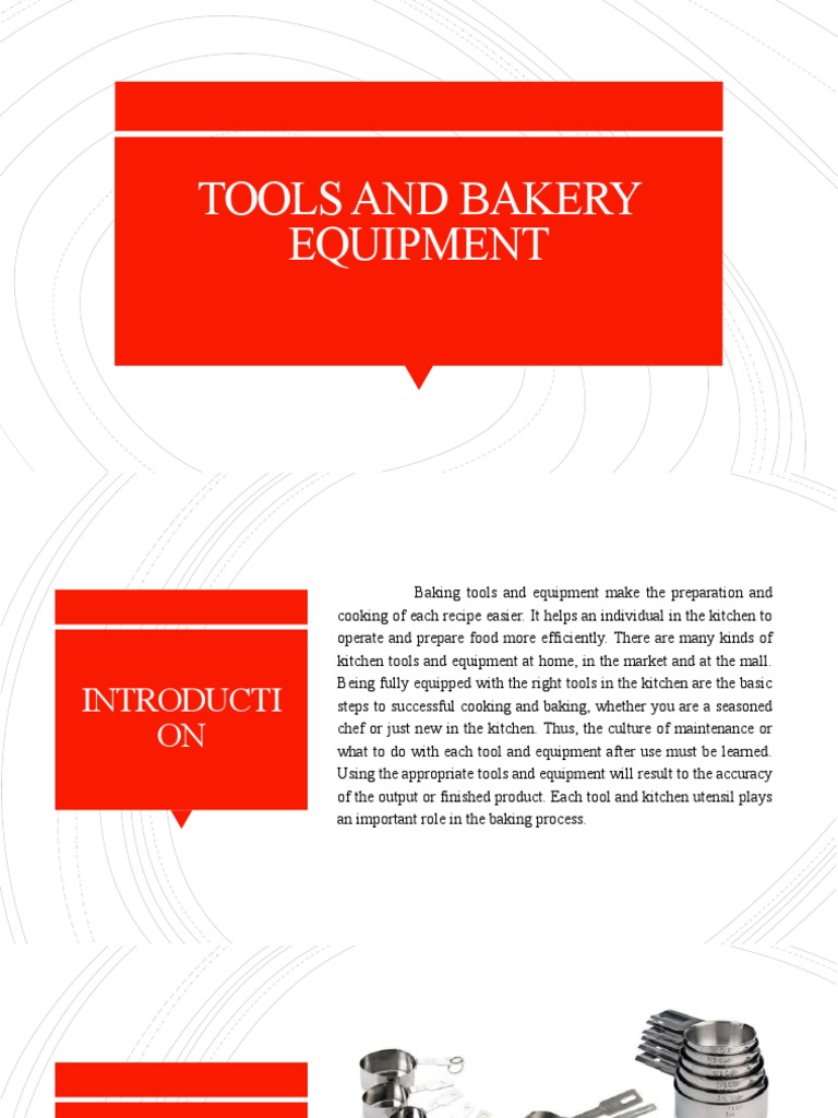 Tools and Bakery Equipment | PDF | Sheet Pan | Baking