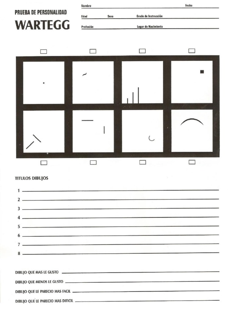 Test de Wartegg PDF | PDF