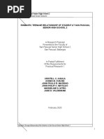 Effects of Being in A Relationship Among Senior High School Students of ...