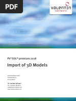 Pvsyst Tutorial v8 Export 3d Scene To Pvsyst en | PDF | Sketch Up | 3 D Computer Graphics