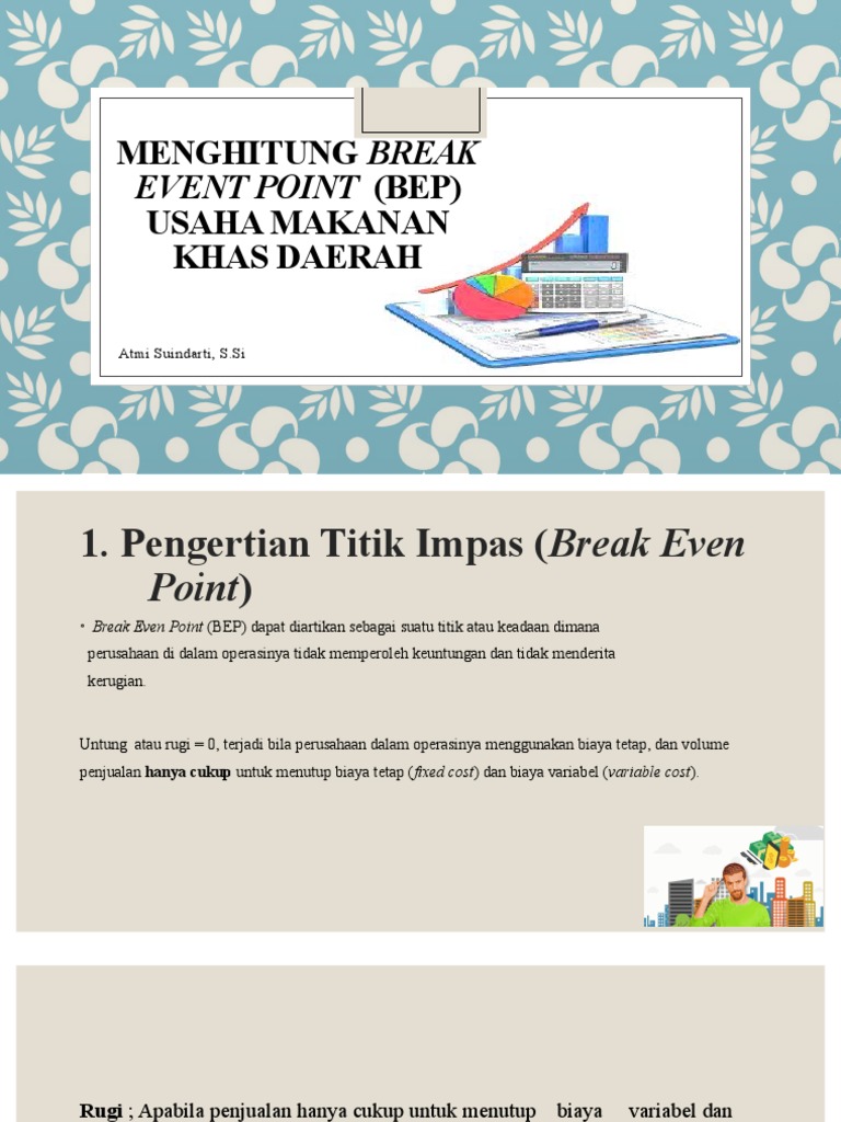 Menghitung BEP Usaha Makanan Khas | PDF | Pengelolaan Keuangan & Uang ...