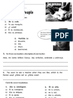 Spanish Worksheet - Emotions