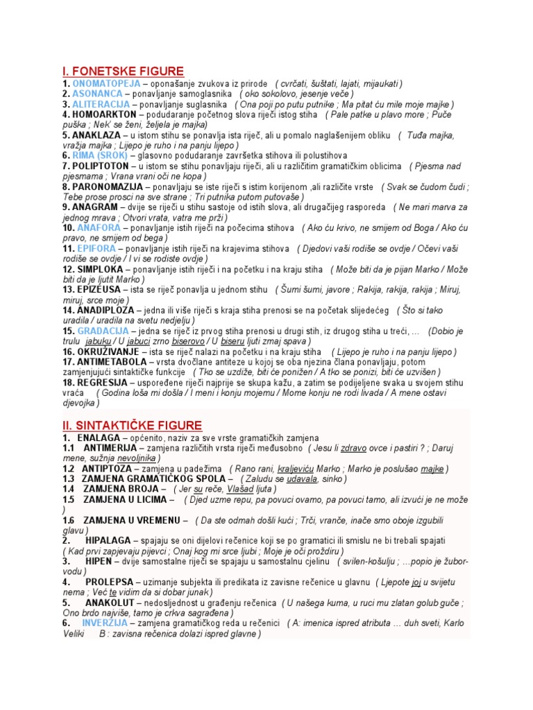 Stilske Figure | PDF