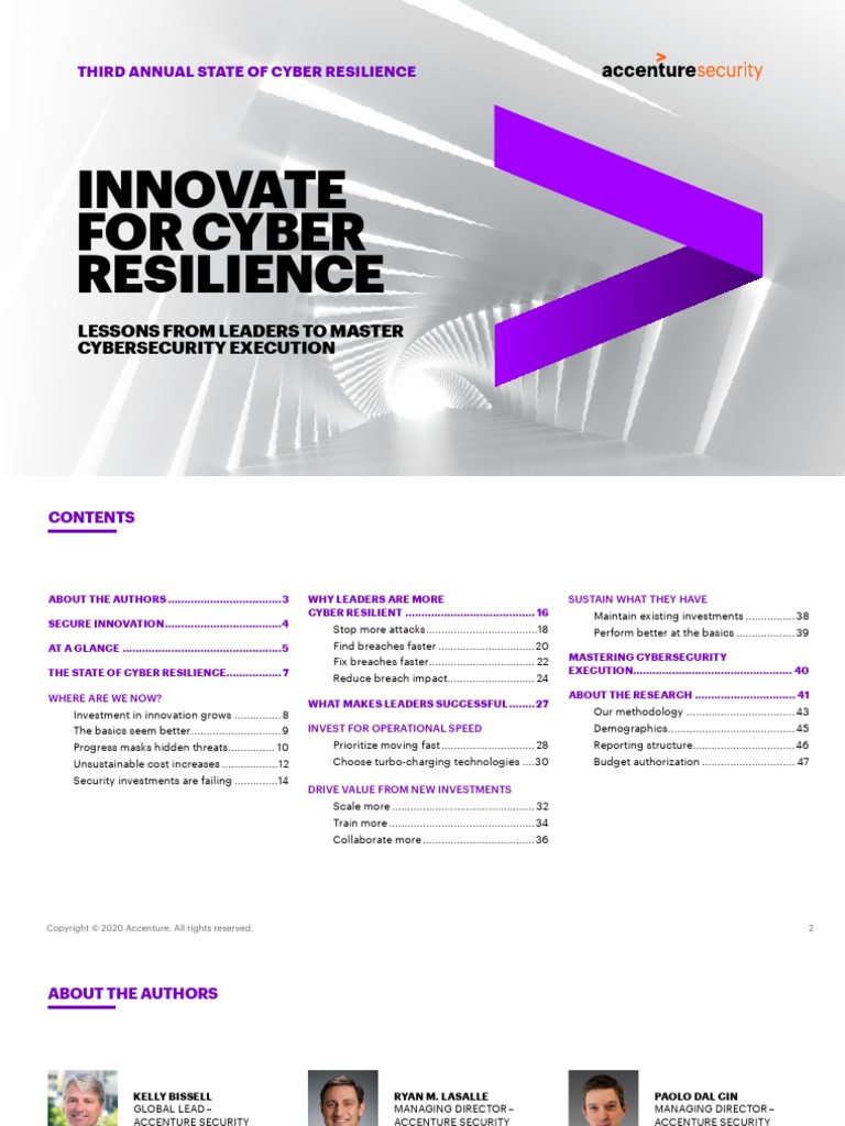 Accenture Cybersecurity Report 2020 | PDF | Computer Security | Security