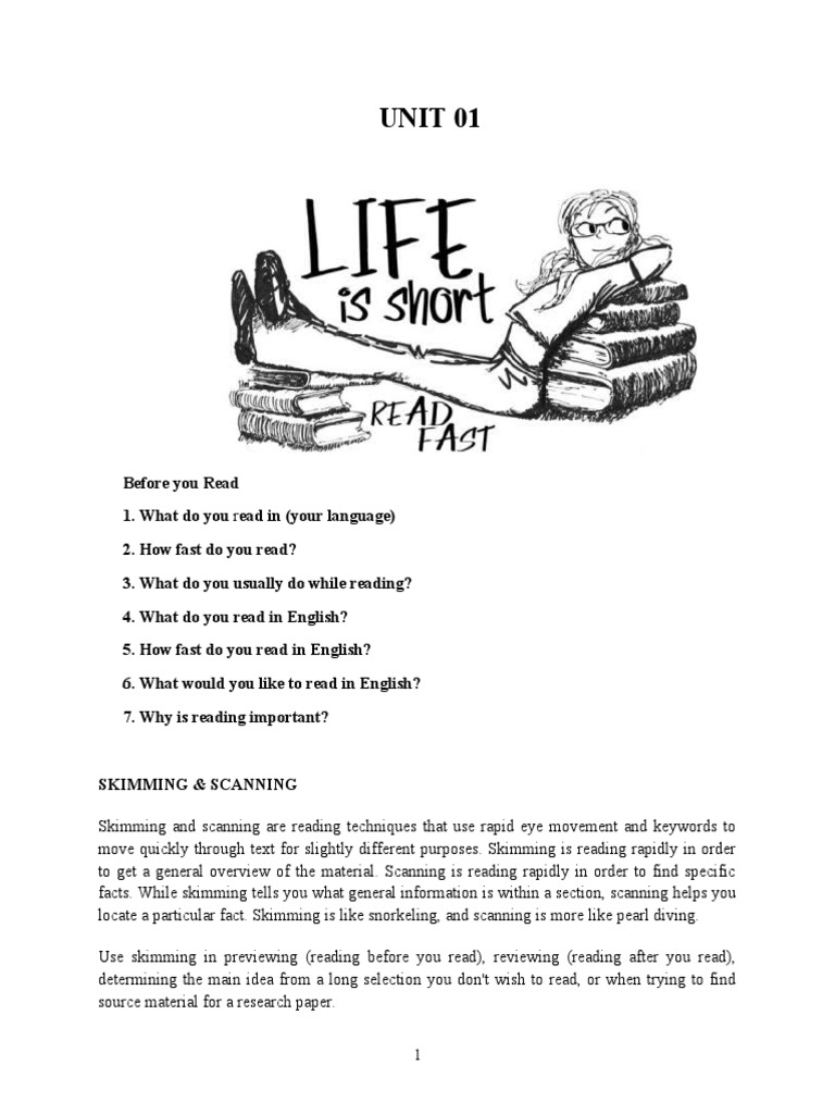 ENG-102 Coursebook Main-Text | PDF | Sewing | Speed Reading