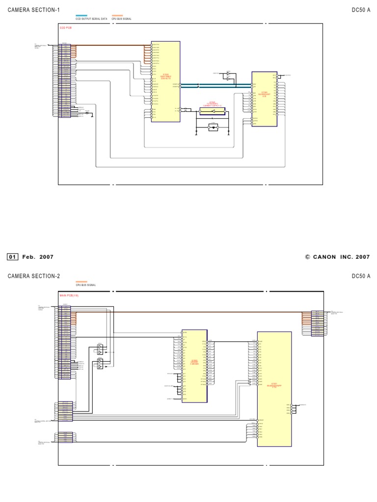 CCD PCB and CPU Bus Signal Layout | PDF