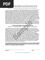 Letter of Authorization (LOA) For Background Verification | PDF