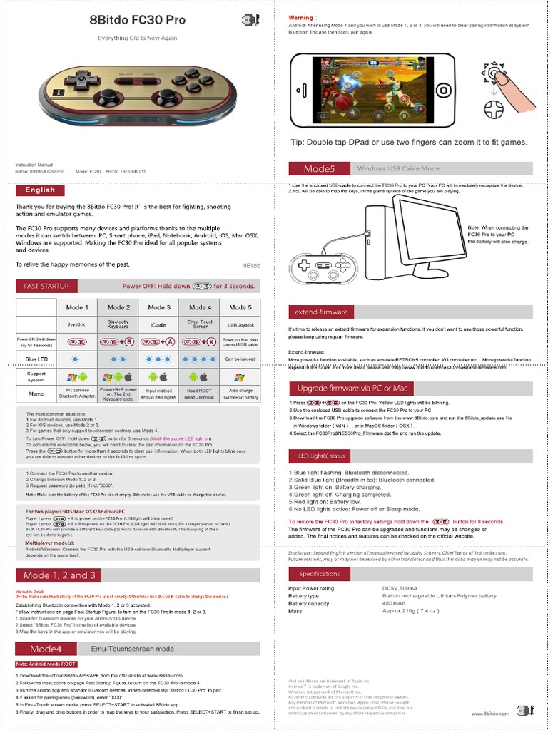 FC30 Pro Manual ENG v1.0 PDF | PDF