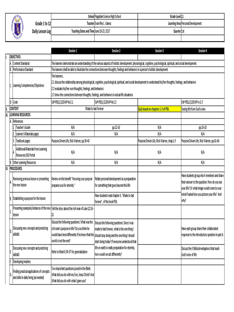 Personal Development DLL 2 | PDF | Thought | Learning