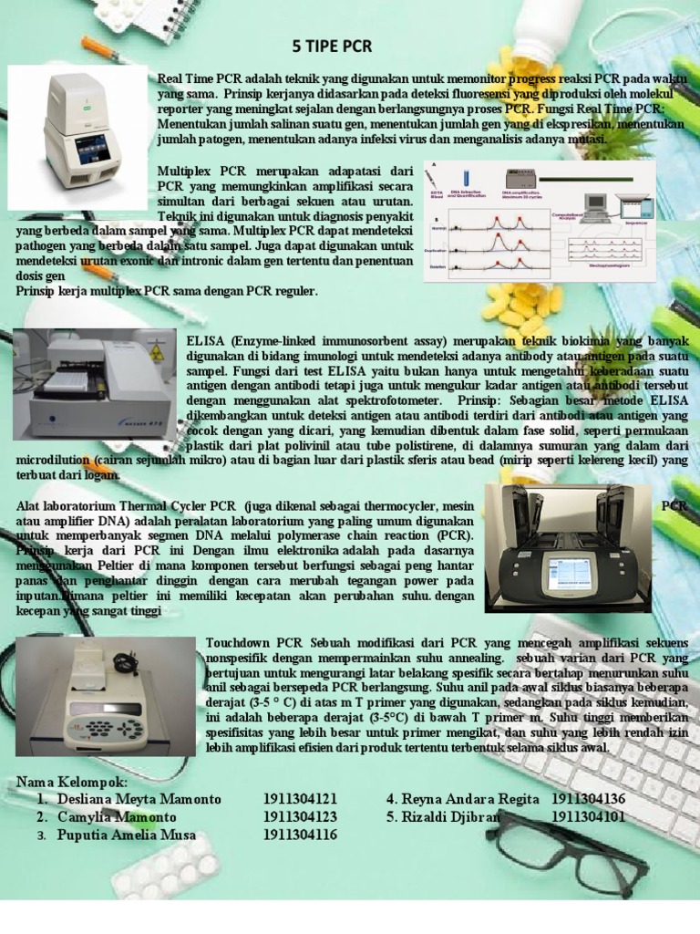 JENIS PCR DAN FUNGSINYA | PDF