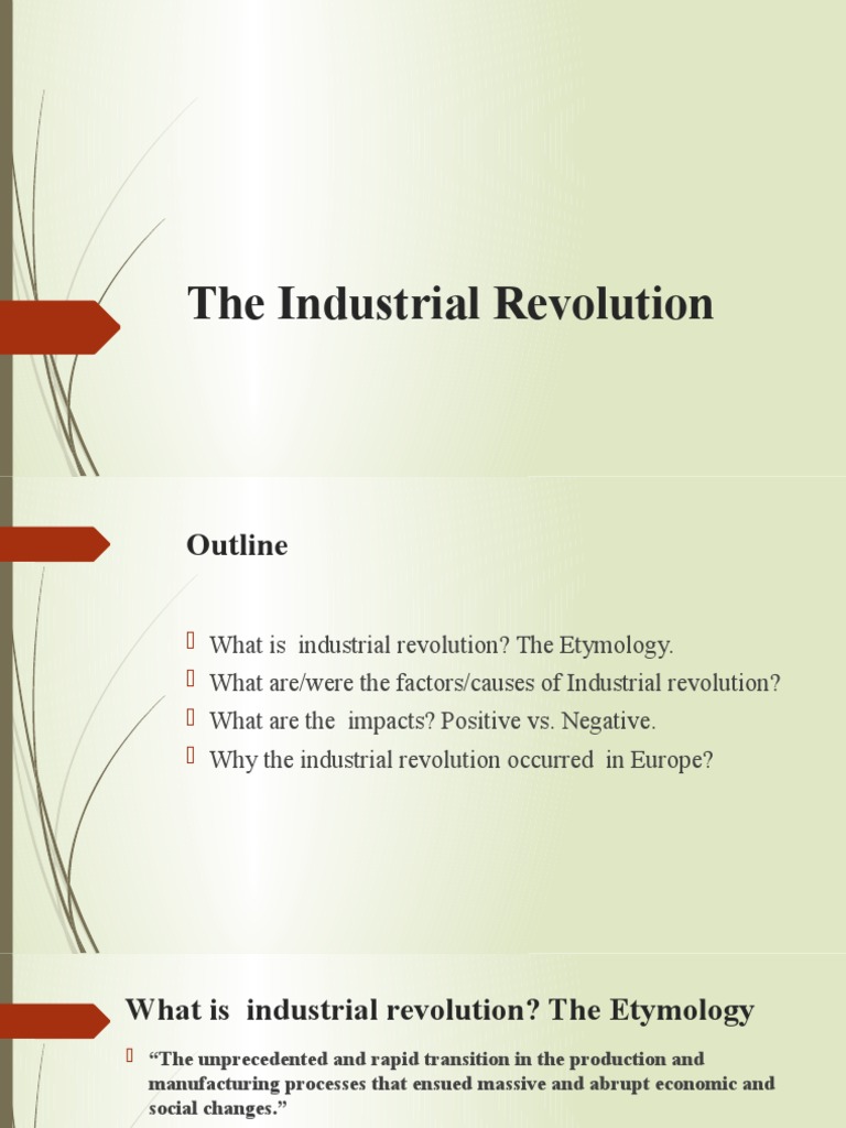 Lecture 3 - The Industrial Revolution | PDF | Industrial Revolution ...