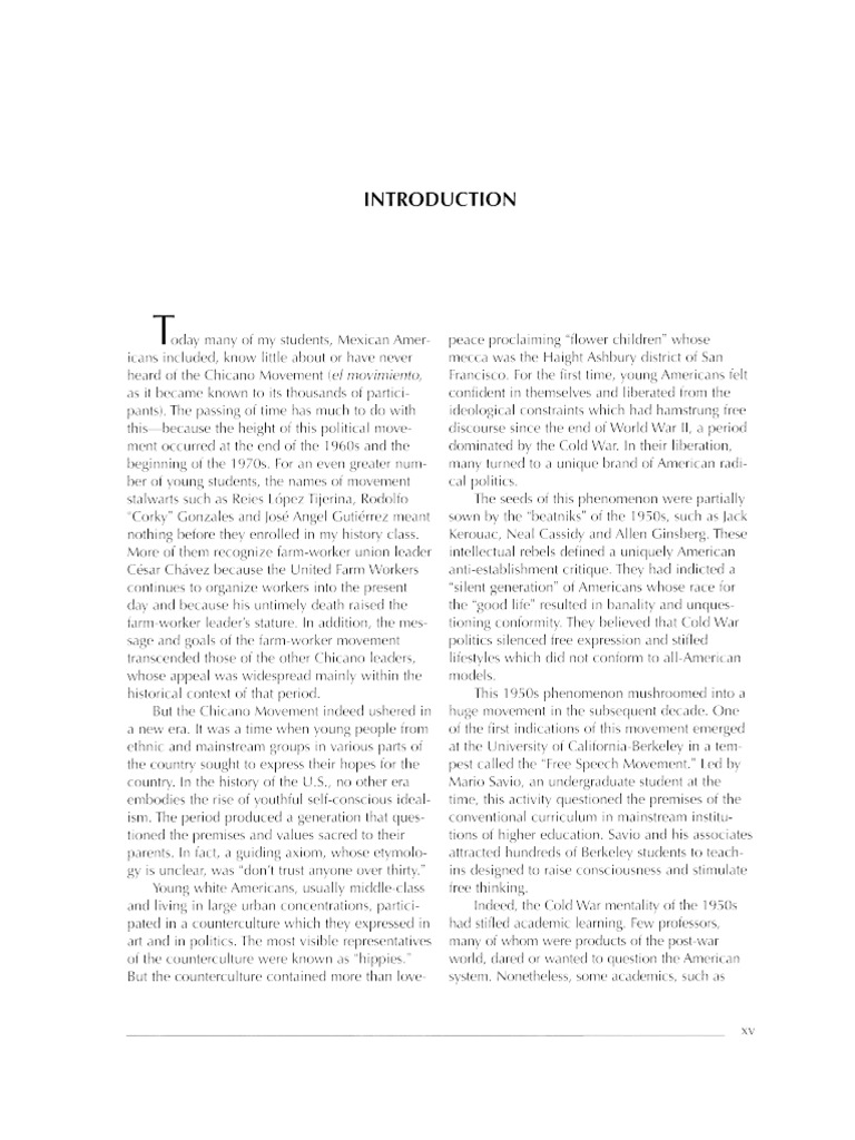 Chicano! The History of The Mexican American Civil Rights Movement | PDF