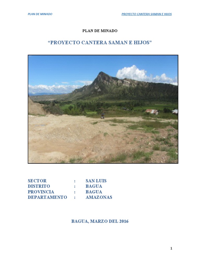 Plan de Minado Saman SS | PDF | Temblores | Minería