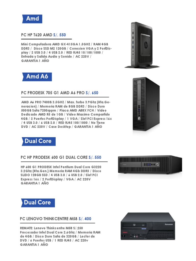 CATALOGO CPU JCTechnology | PDF | Computer Companies Of The United ...