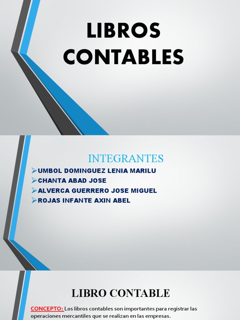 Libros Contables | PDF | Servicios financieros | Contabilidad