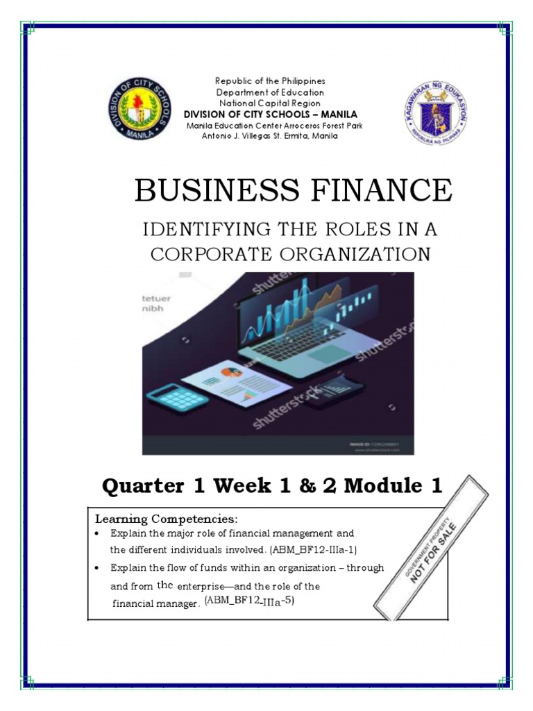 ABM-BUSINESS FINANCE 12 - Q1 - W1-W2 - Mod1 PDF | PDF | Dividend ...