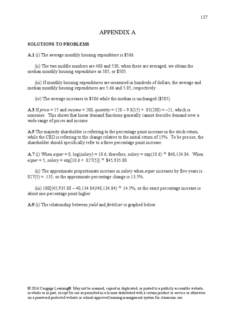 Appendix A: Exper 5, Salary Exp (10.6 + .027 (5) ) | PDF | Summation ...