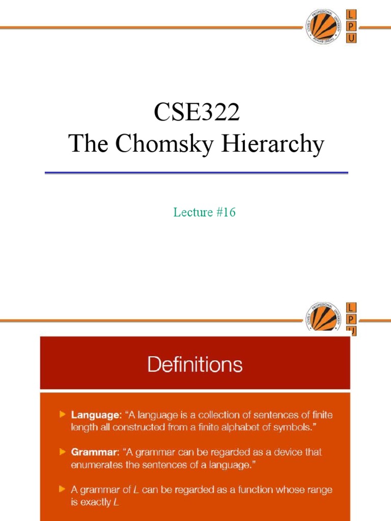 Chomsky Hierarchy | Download Free PDF | Automata Theory | Theory Of ...