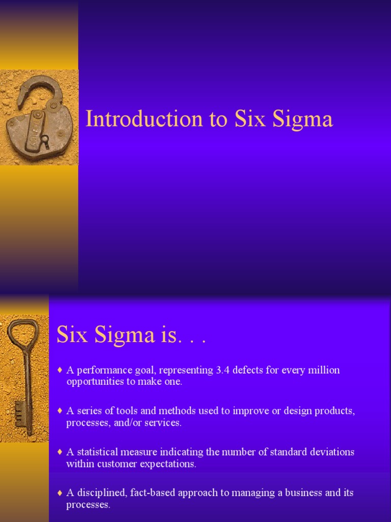 Six Sigma | PDF | Six Sigma | Design For Six Sigma