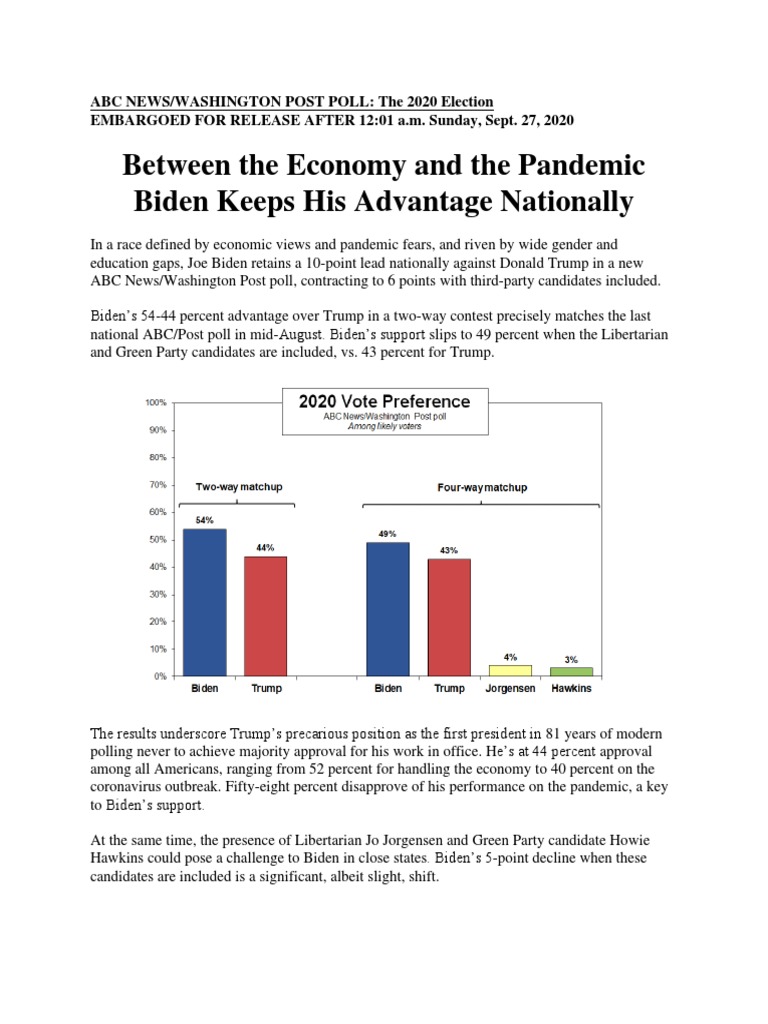 1217 A 2 The 2020 Election | PDF | Joe Biden | Hillary Clinton