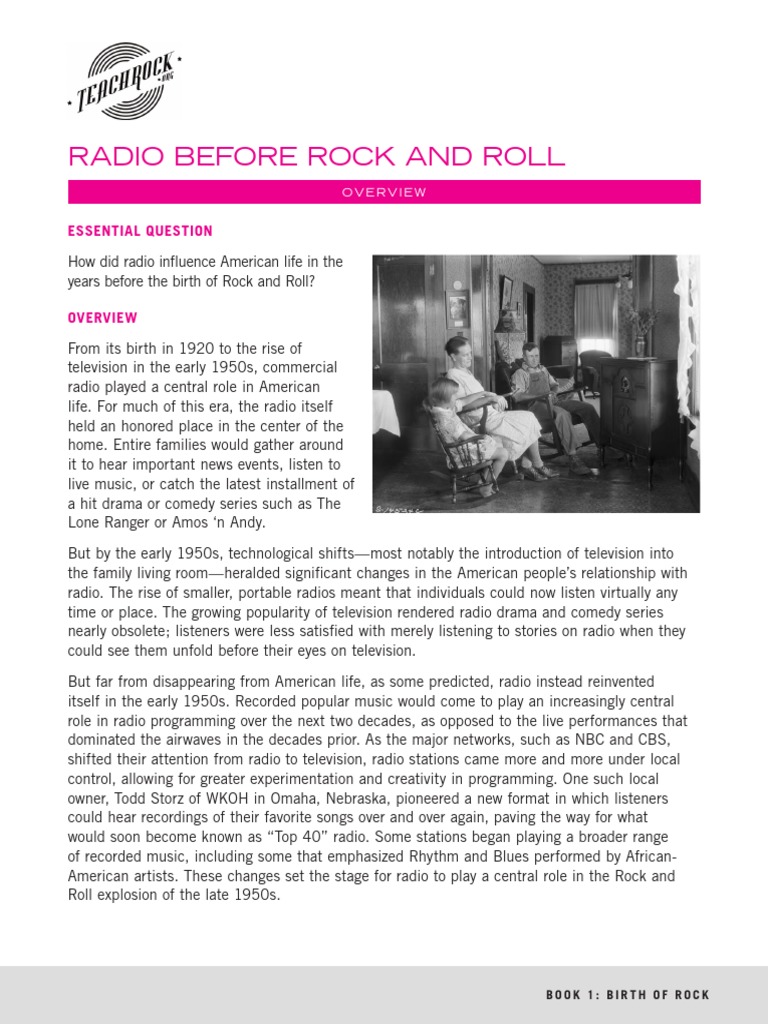 Radio's Role in Rock 'n' Roll's Rise | PDF | News | Rock Music