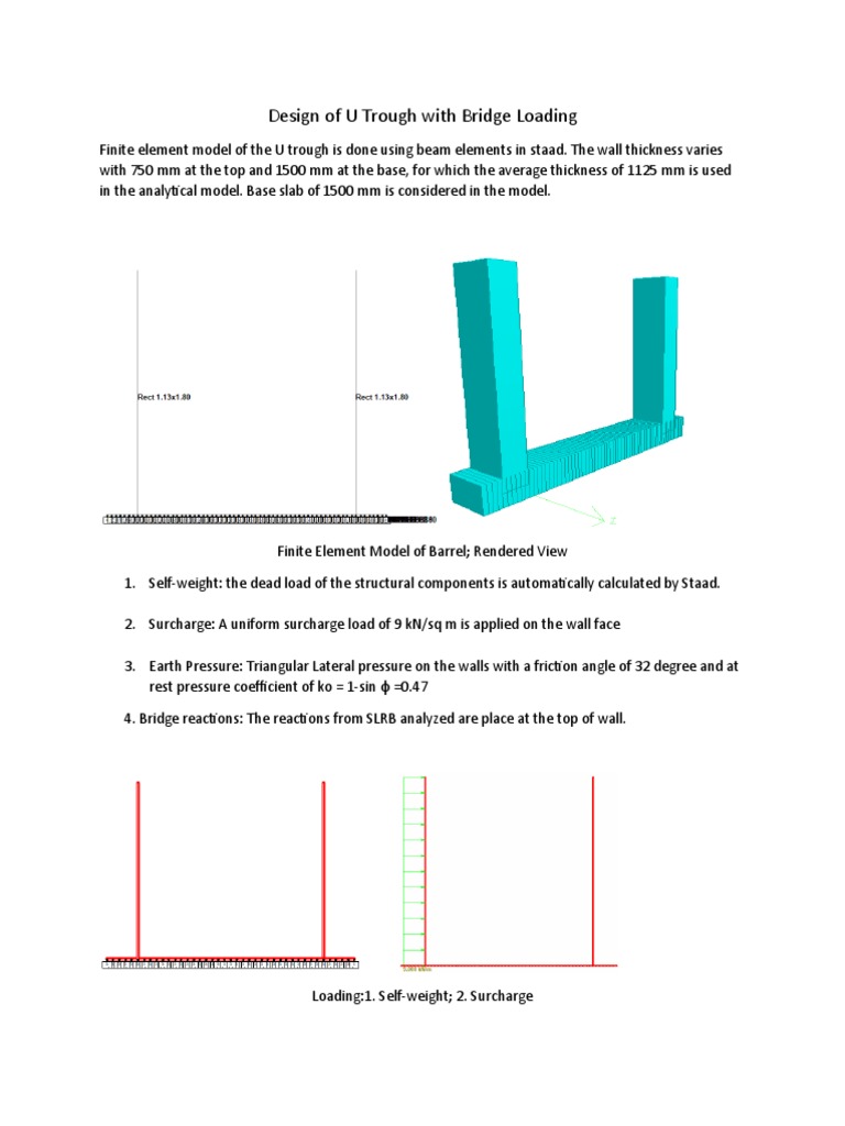 U Trough BRIDGE | PDF | Strength Of Materials | Beam (Structure)
