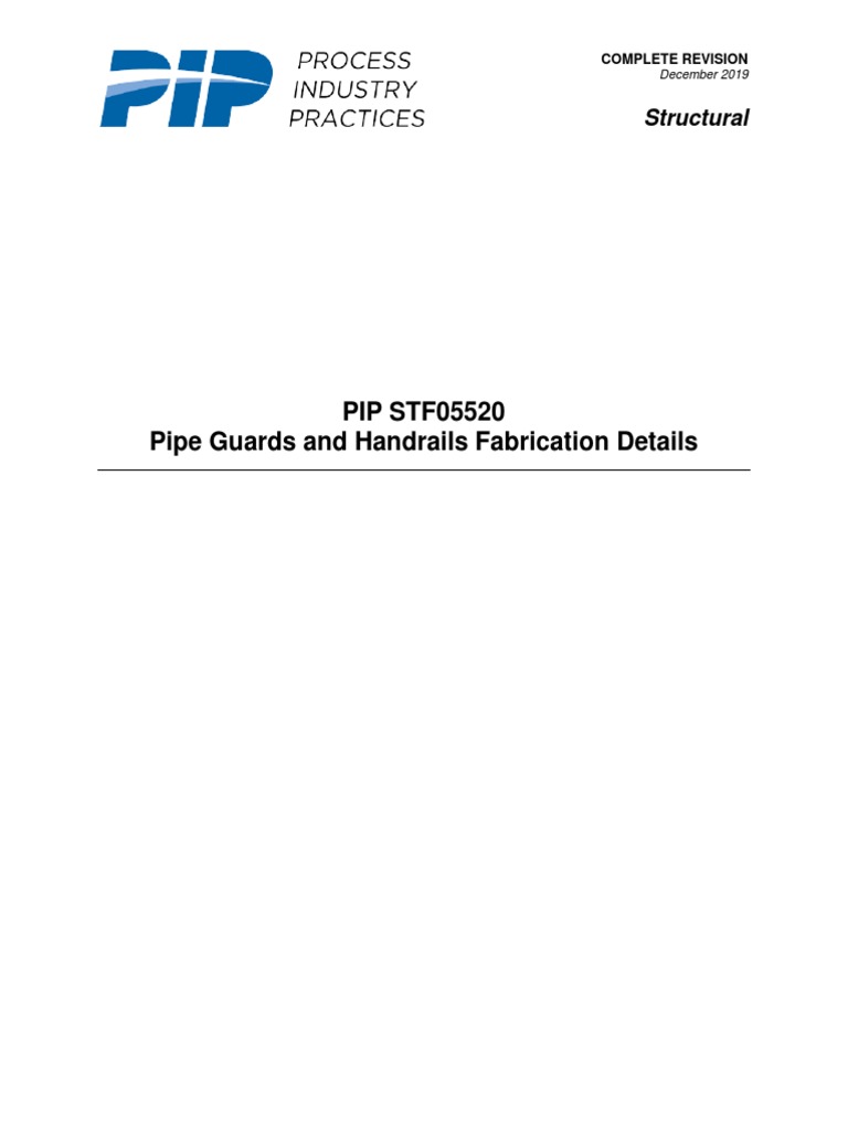PIP STF05520 Dec 2019 - Pipe Guardrails - Complete | PDF | Stairs ...