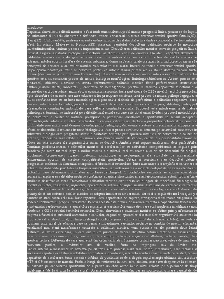 Dezv Calitati Motrice | PDF