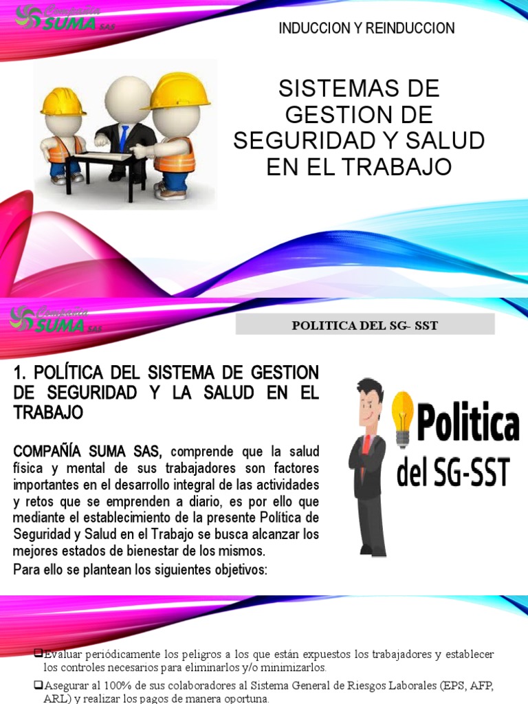 INDUCCIÓN SST - pptxGARAY | PDF | Labor | Empleo