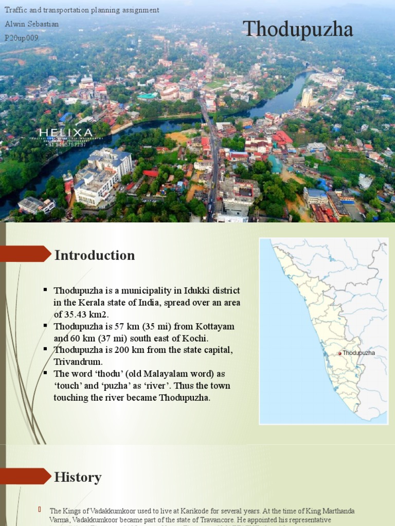 Assessing Transportation Needs in Thodupuzha, India: A Comprehensive ...